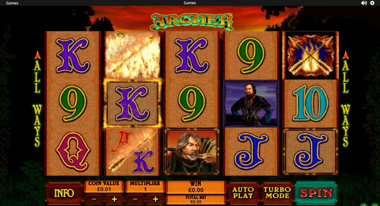 Archer Slot Machine Online by Playtech Review & FREE Demo Play ...